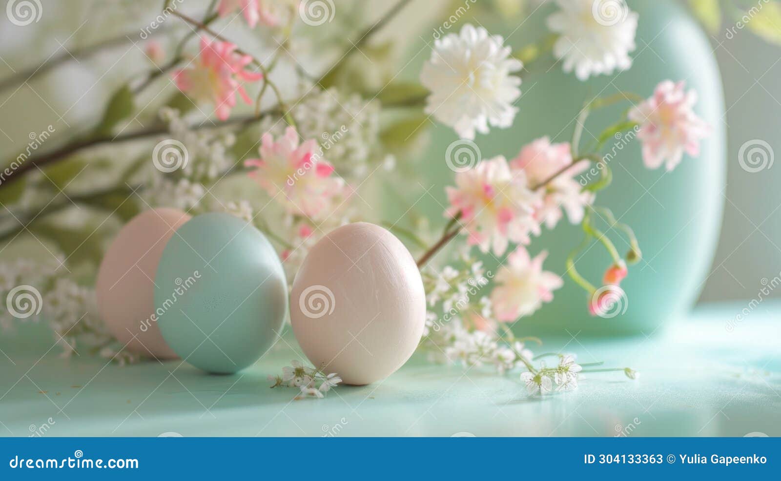 Easter Egg Basket Surround on Bright Pink Background in Slow Motion Stock Image - Image of ...