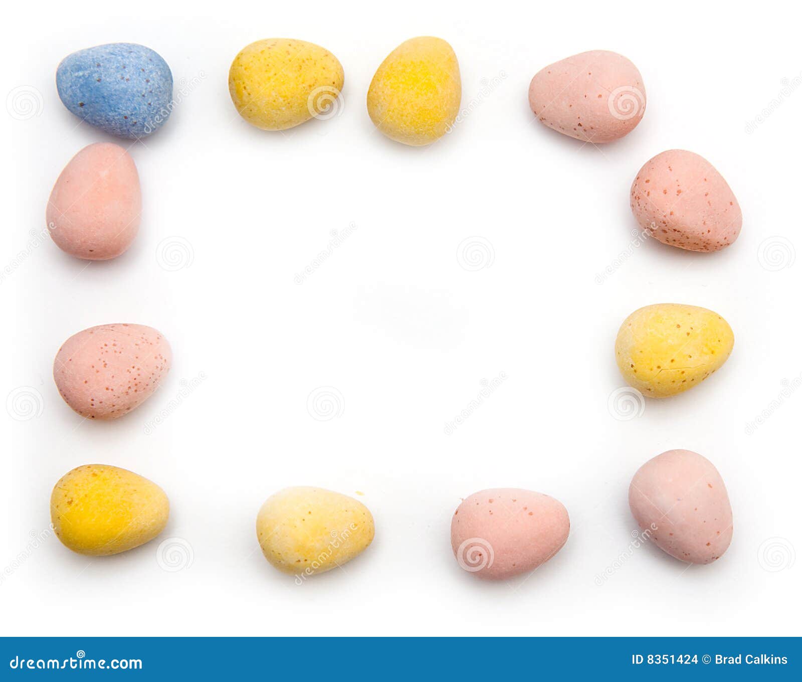 Easter egg border stock photo. Image of mini, candy, white - 8351424