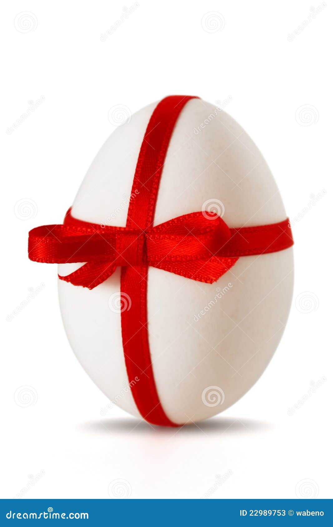 Easter egg with a bow red stock image. Image of holiday - 22989753
