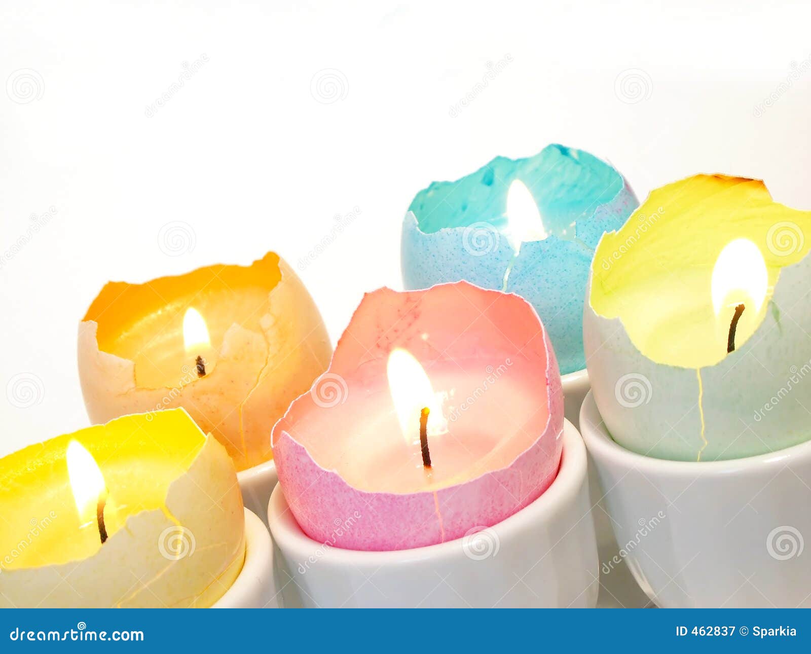 Easter Egg Candle Decorations Stock Image - Image of holidays, colorful ...