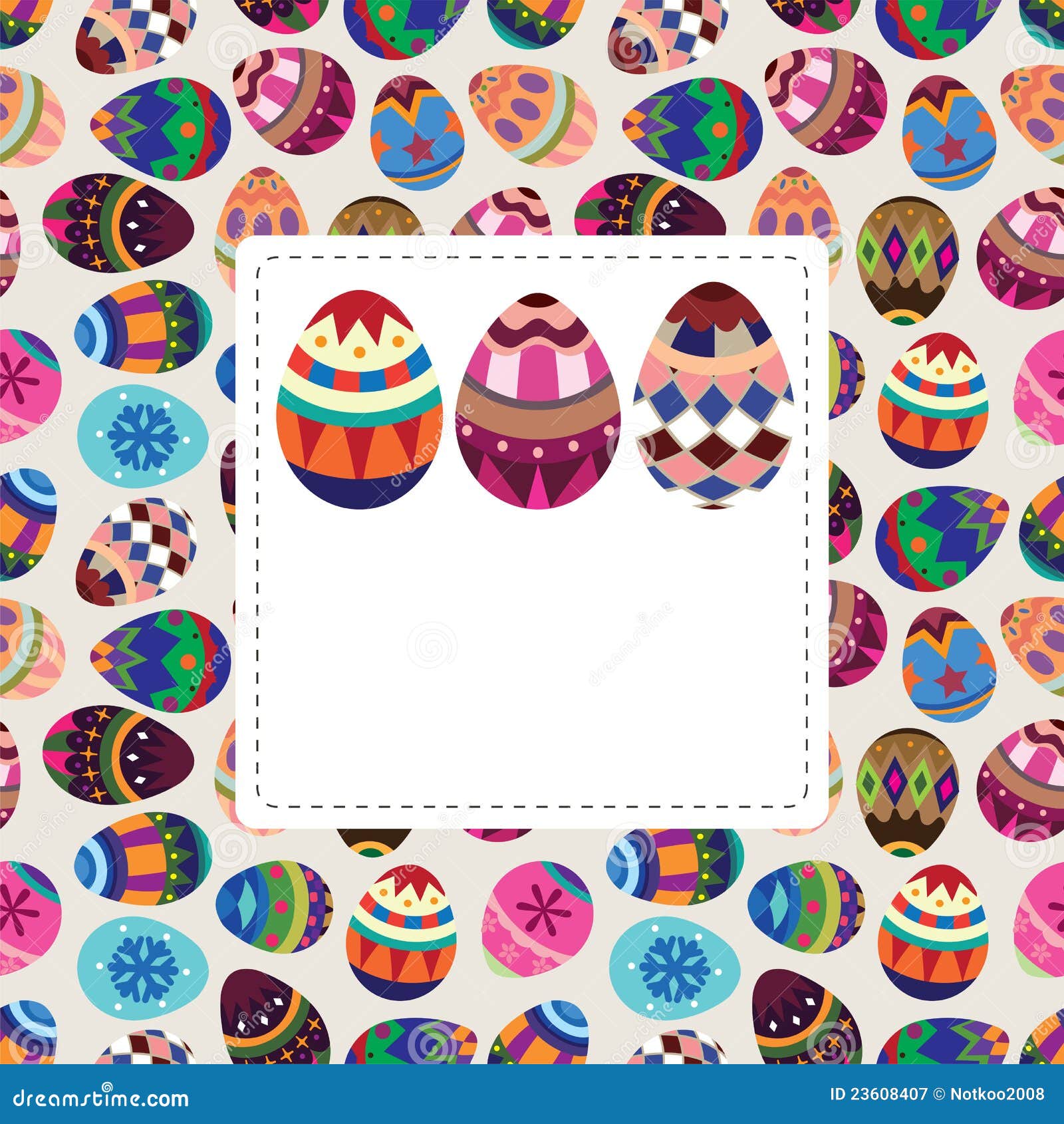 Easter egg card stock vector. Illustration of cute, fairy - 23608407