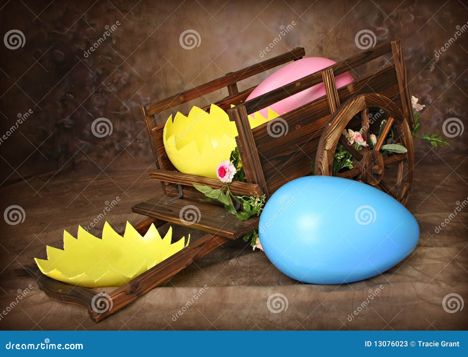 Easter Egg Cart stock image. Image of blue, broken, western - 13076023