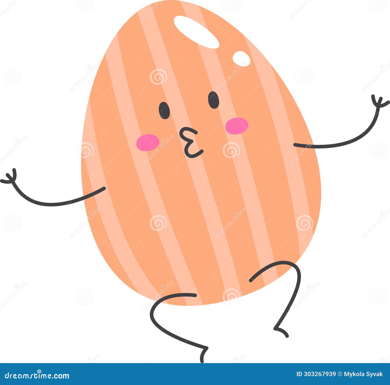 Easter Egg Character Dancing Stock Vector - Illustration of holiday ...