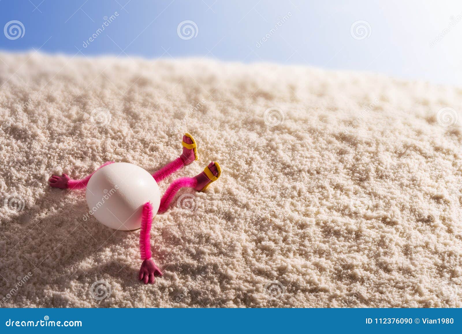 Easter egg enjoy the sea stock photo. Image of nature - 112376090