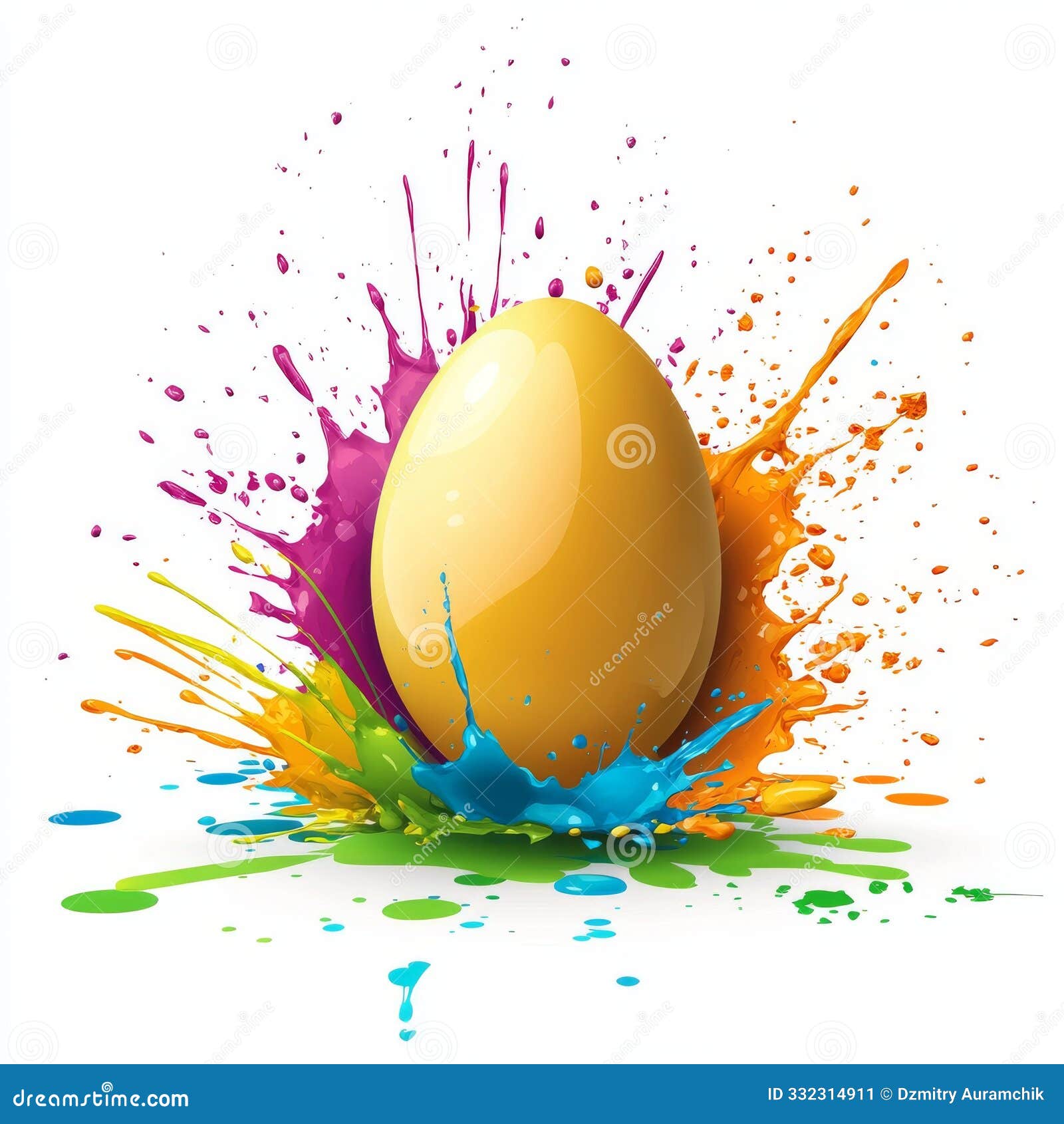 An Easter Egg Explosion in Color Using Generative AI. an Easter Egg ...