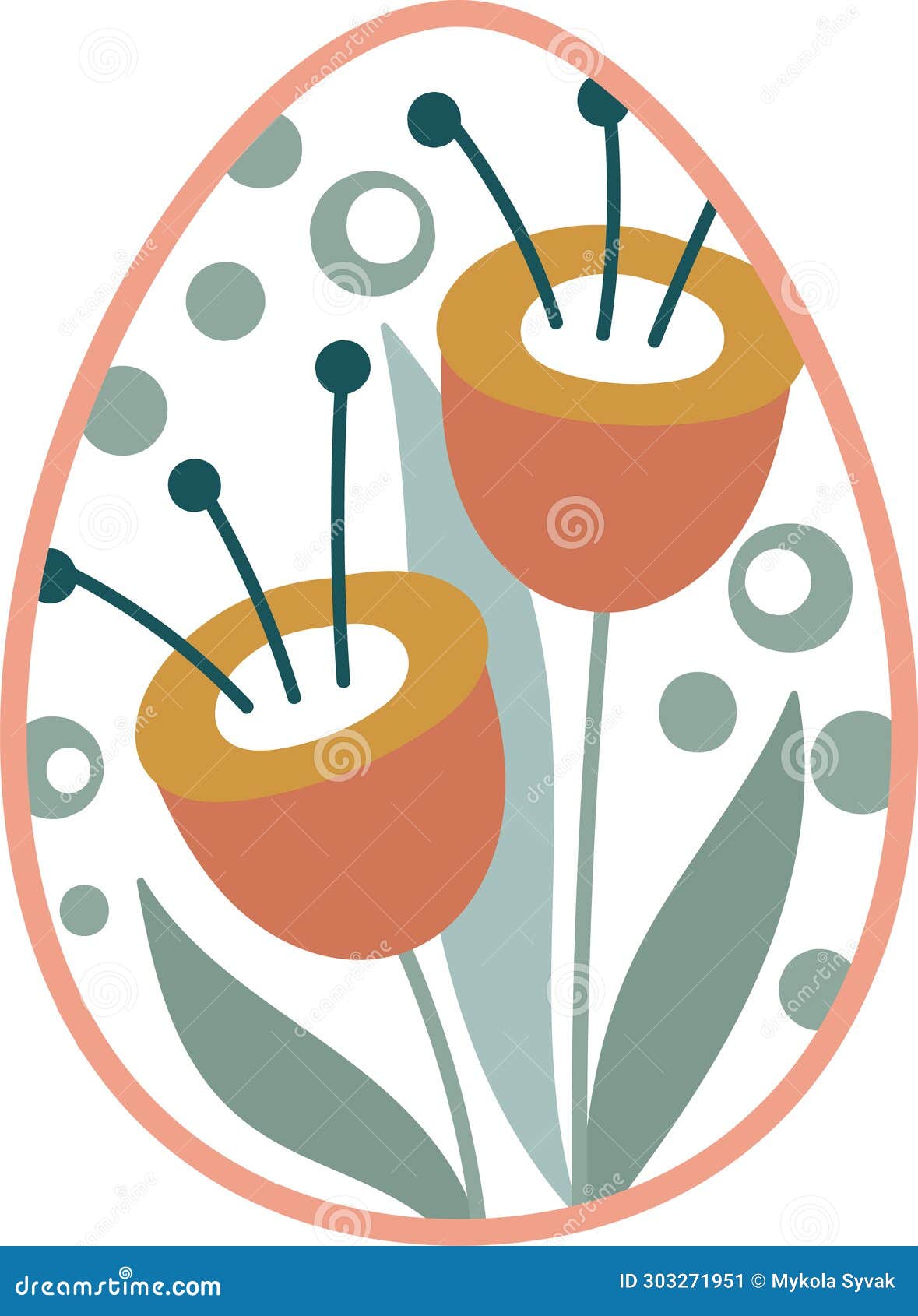 Easter Egg with Floral Pattern Stock Vector - Illustration of cute ... Easter Egg with Floral Pattern Stock Vector - Illustration of cute ...