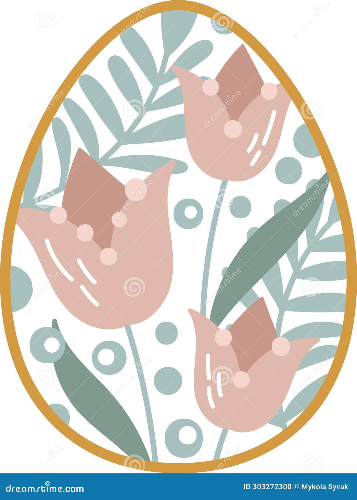 Easter Egg with Floral Pattern Stock Vector - Illustration of happy ... Easter Egg with Floral Pattern Stock Vector - Illustration of happy ...