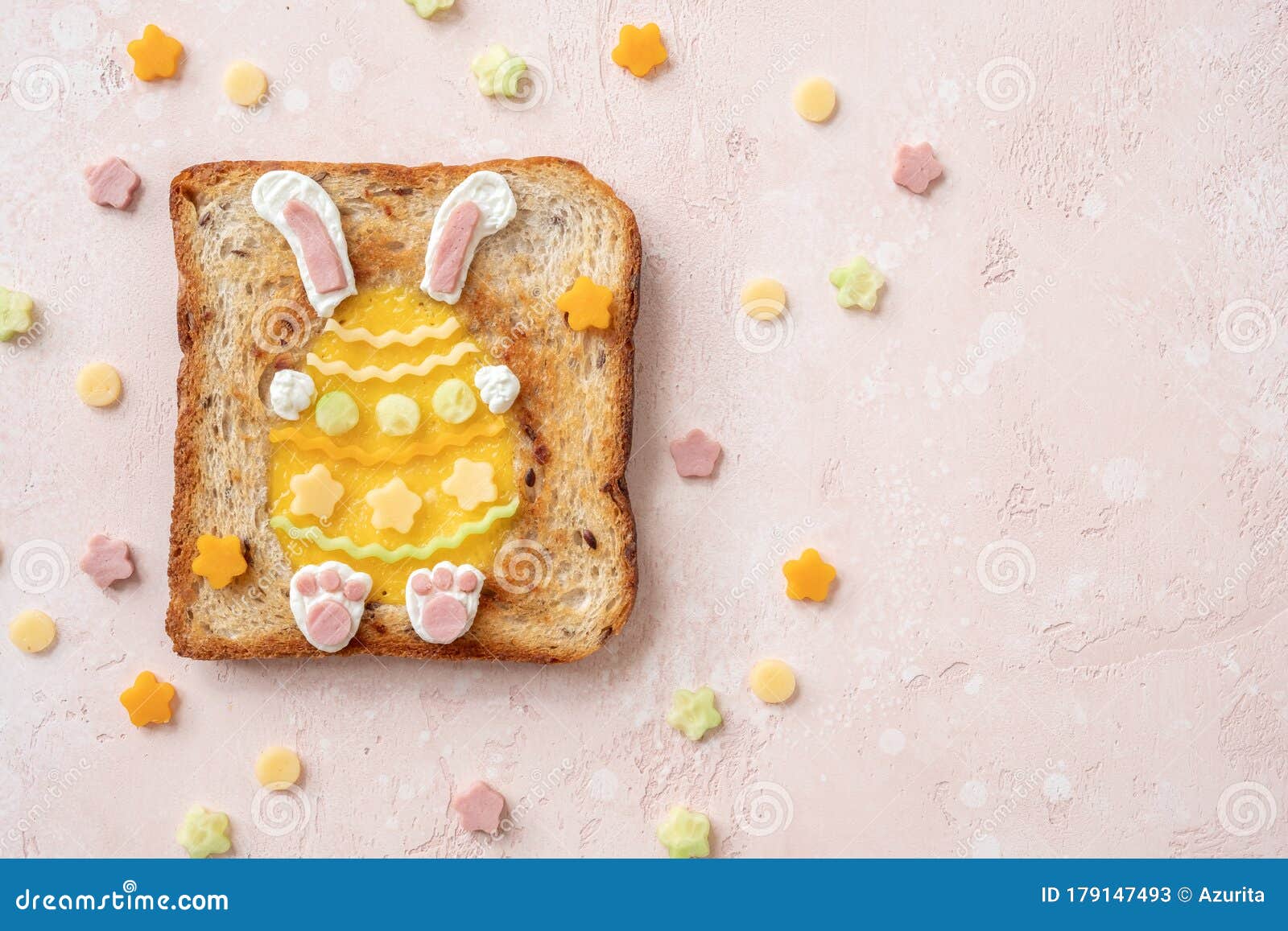 Easter Egg in the Hole Toast Stock Image - Image of bunny, lifestyle ...