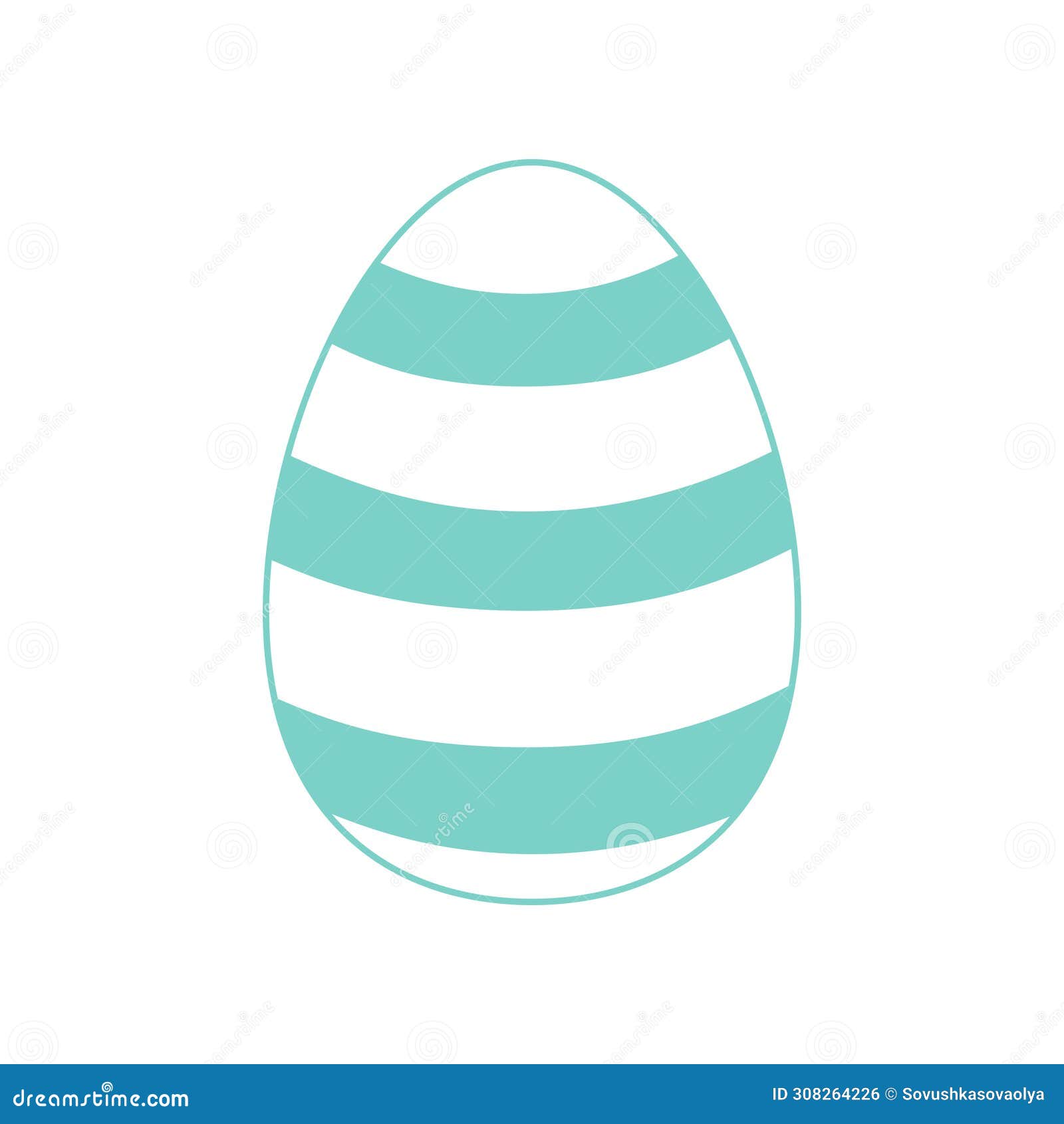 Easter Egg Line Art Illustration Stock Illustration - Illustration of ...