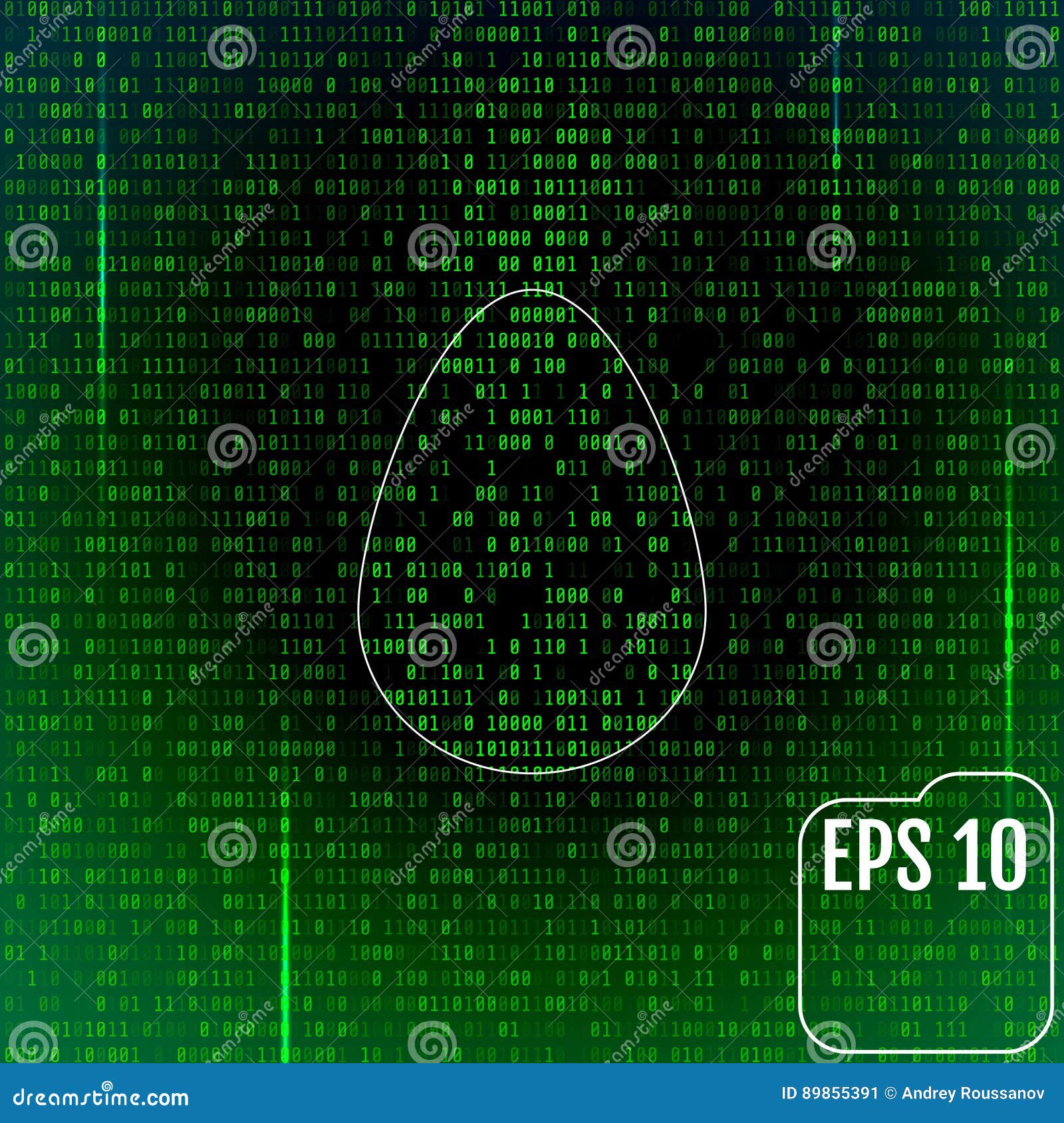 Easter Egg Matrix Concept Vector Stock Illustrations – 3 Easter Egg ...