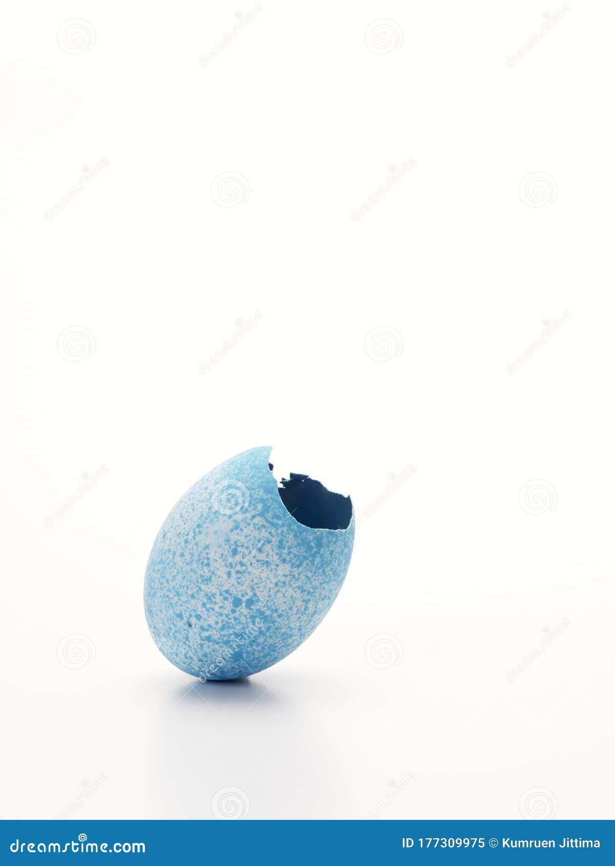 Easter Egg Cracked Open on White Stock Image - Image of pattern ...