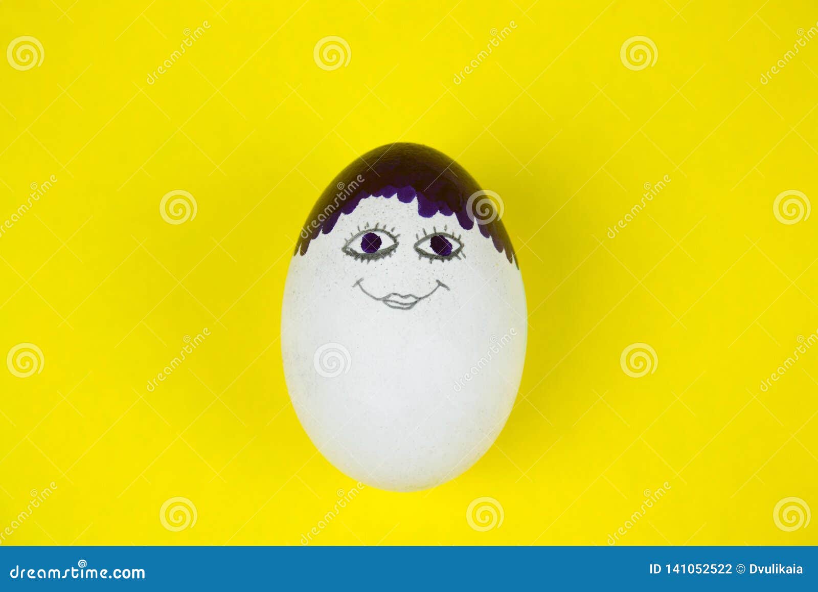 Easter Egg Painted in Man Funny Face Stock Photo - Image of easter ...