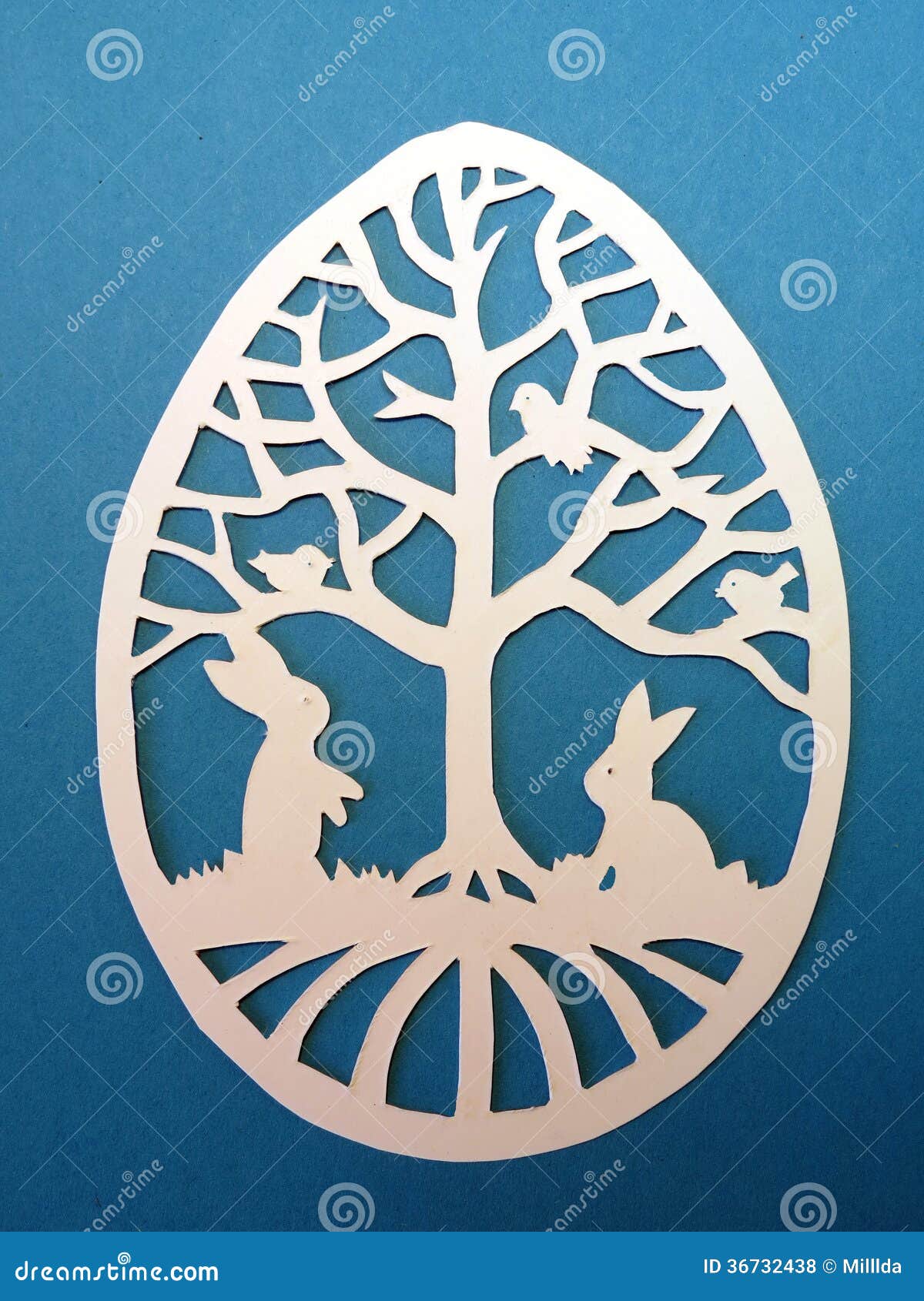 Easter egg. Paper cutting. stock photo. Image of detail - 36732438