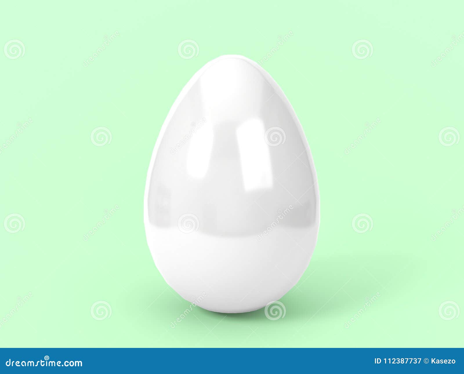Easter Egg Shaped Pearl. 3d Illustration Stock Illustration ...