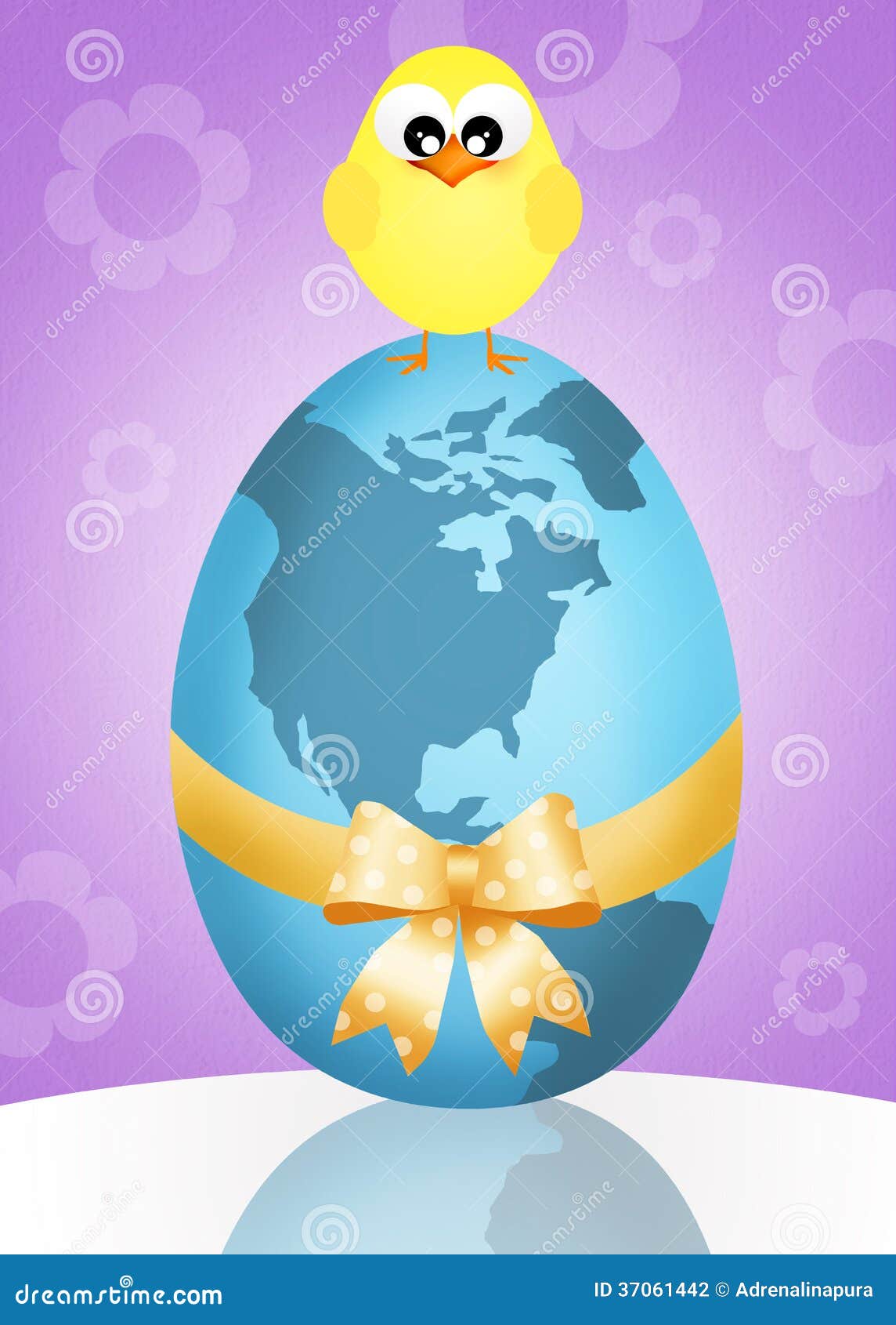 Easter egg-shaped world stock illustration. Illustration of earth ...