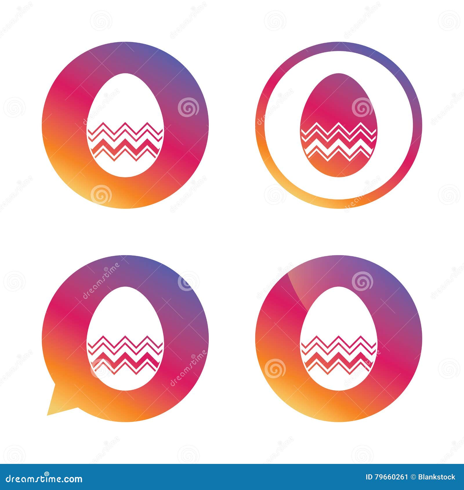 Easter Egg Sign Icon. Easter Tradition Symbol Stock Vector ...