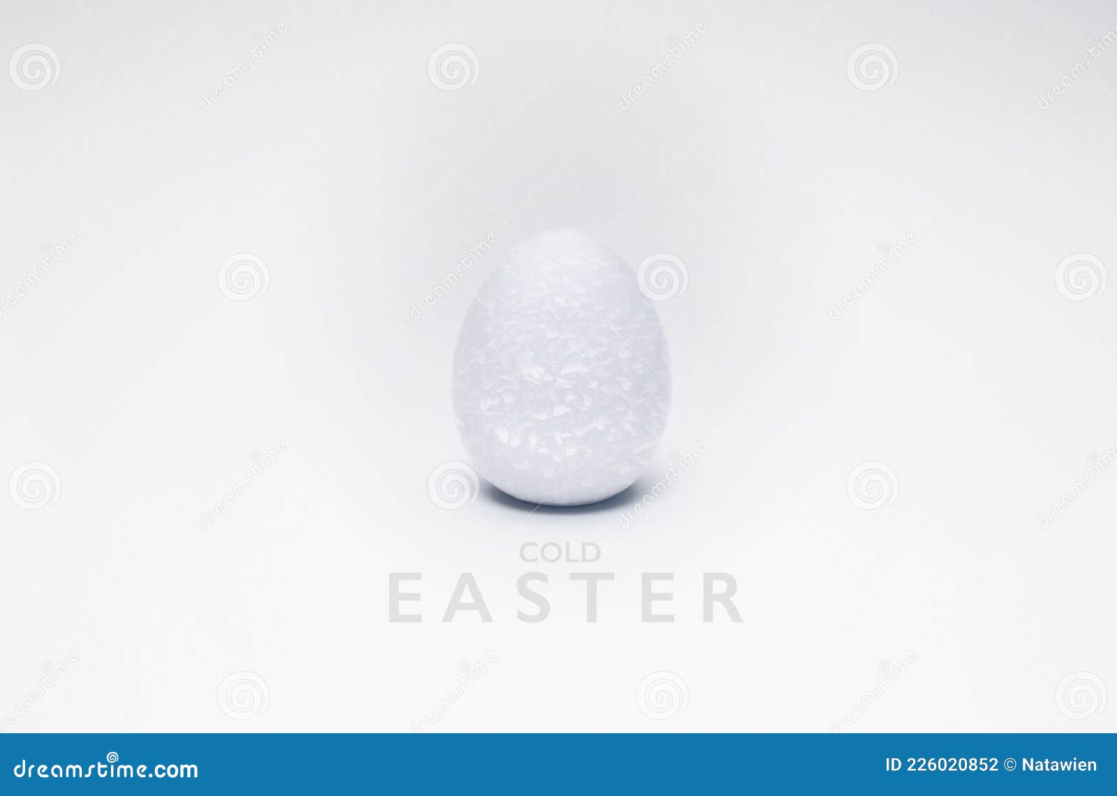 Easter Egg Snow Textured, Cold Easter Concept Stock Photo - Image of ...