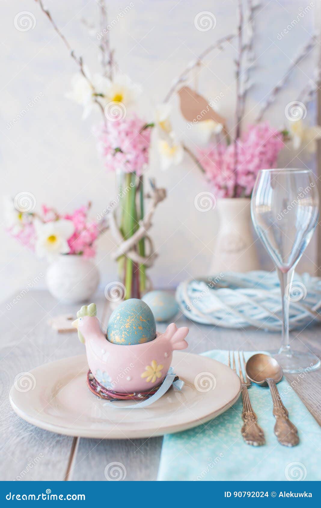 Easter egg on a stand stock photo. Image of symbol, decoration - 90792024
