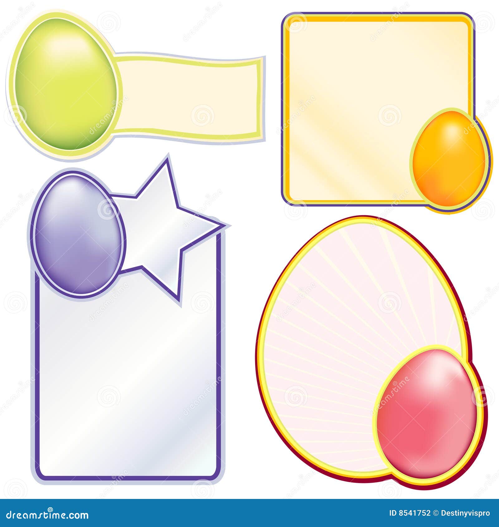Easter Egg Tags stock illustration. Illustration of promotion - 8541752