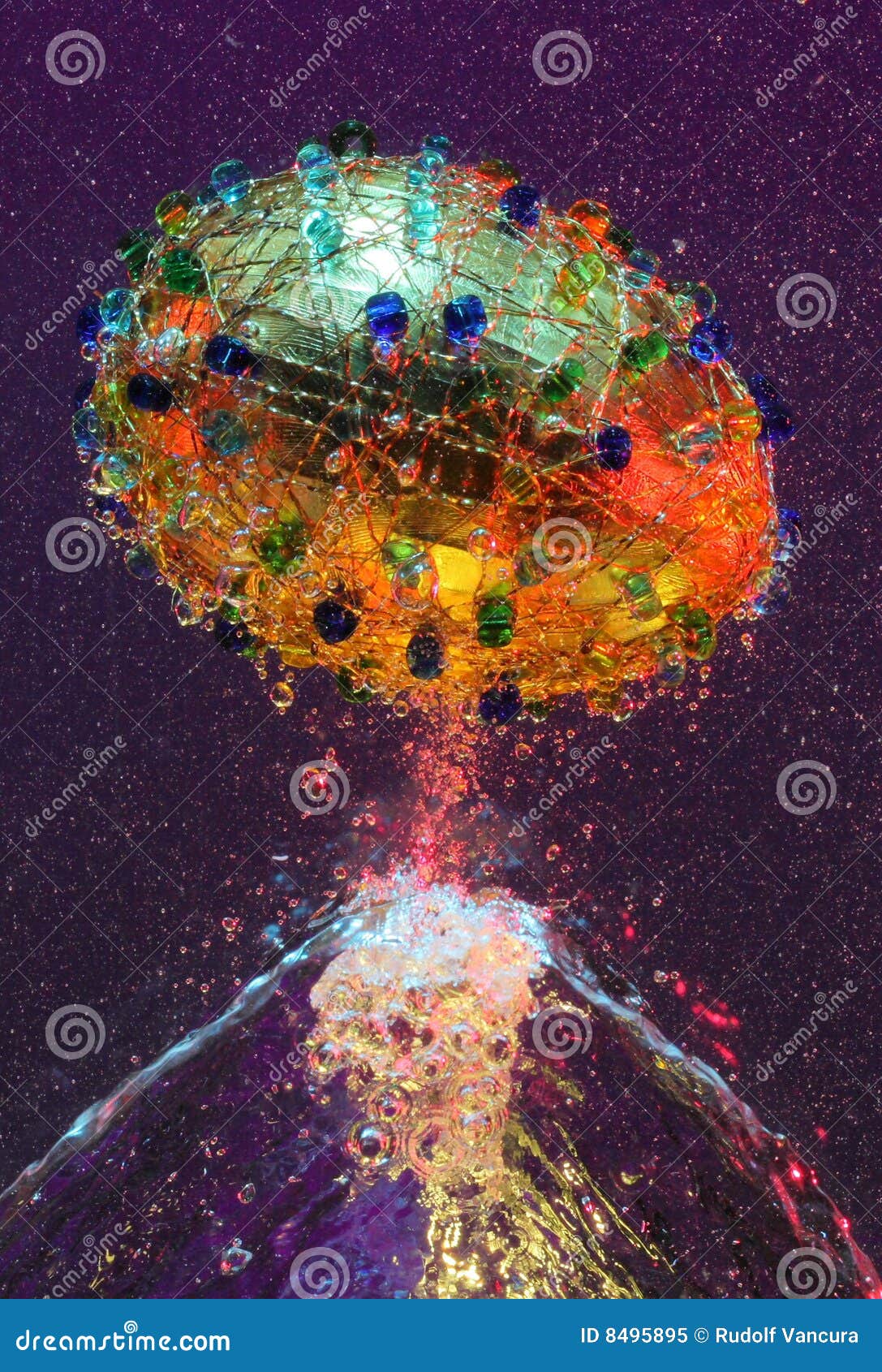 Easter egg in water stock image. Image of natural, splash - 8495895