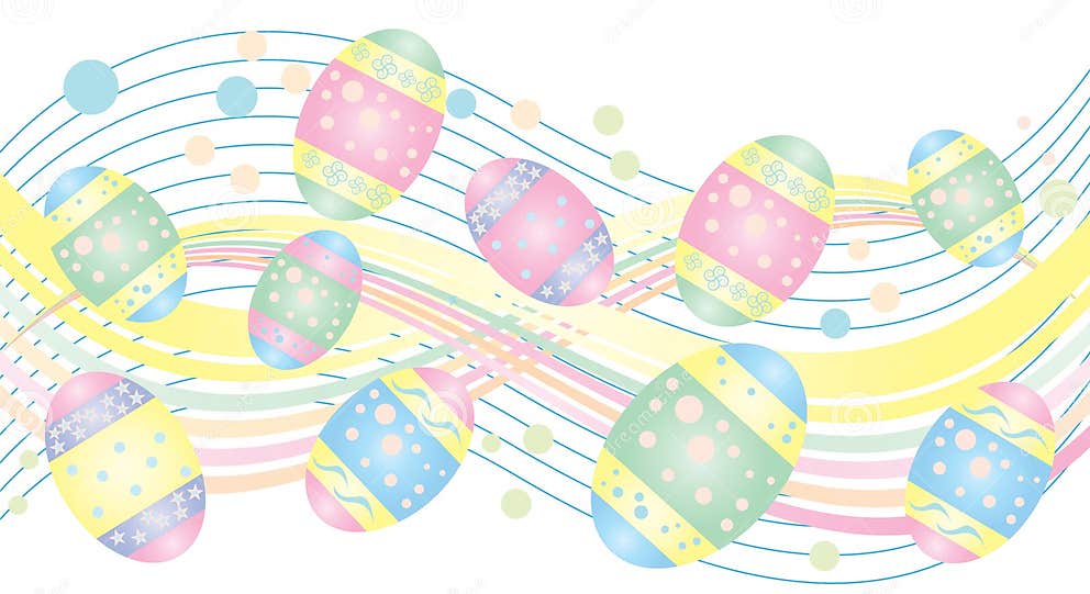 Easter Egg Wave stock vector. Illustration of ribbon - 19071337