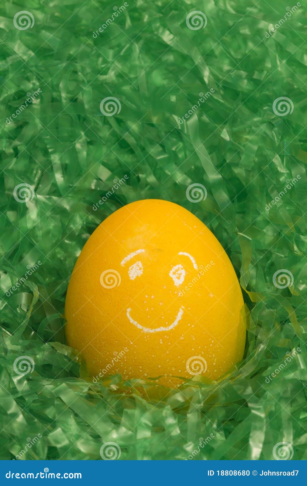 Easter Egg Yellow Smile stock photo. Image of food, smile - 18808680