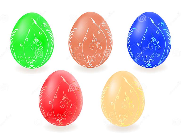 Easter eggs stock vector. Illustration of holiday, colour - 13536387