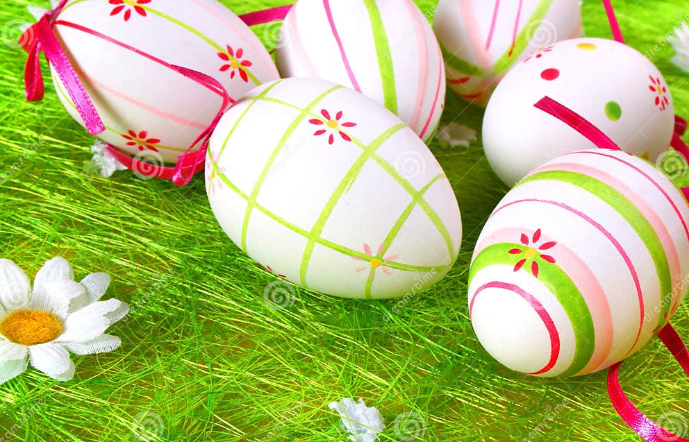 Easter eggs stock image. Image of green, seasonal, freckled - 2597521