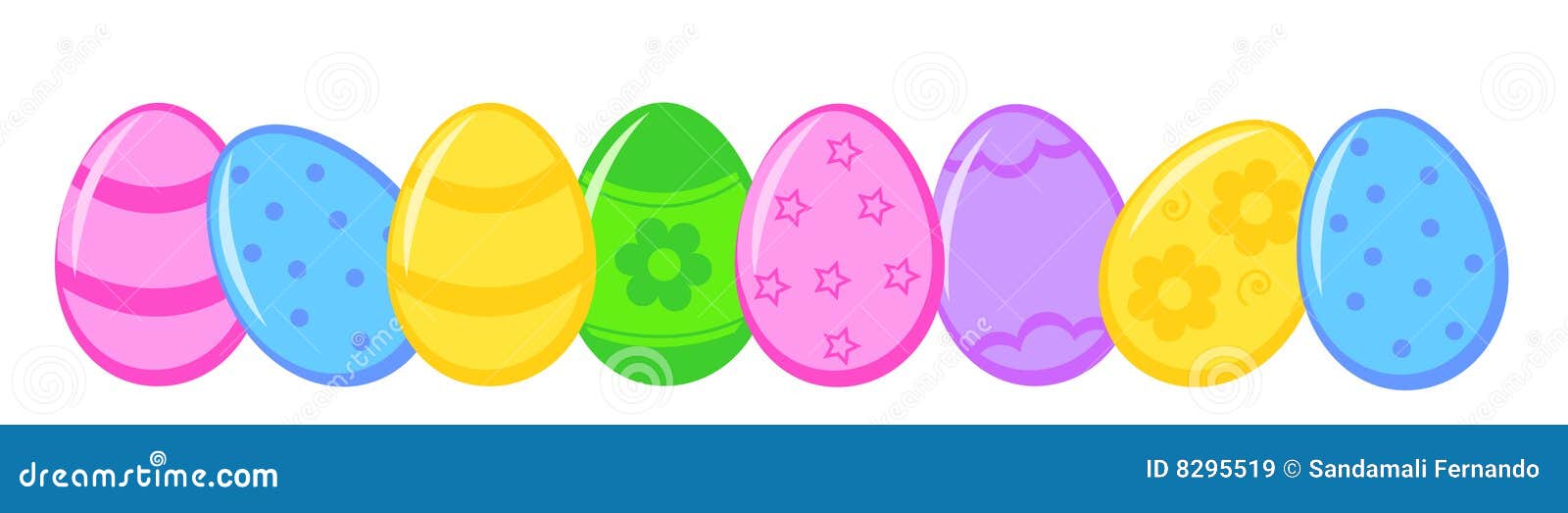Easter Eggs Complementary Colors Color Theory Vector Illustration ...