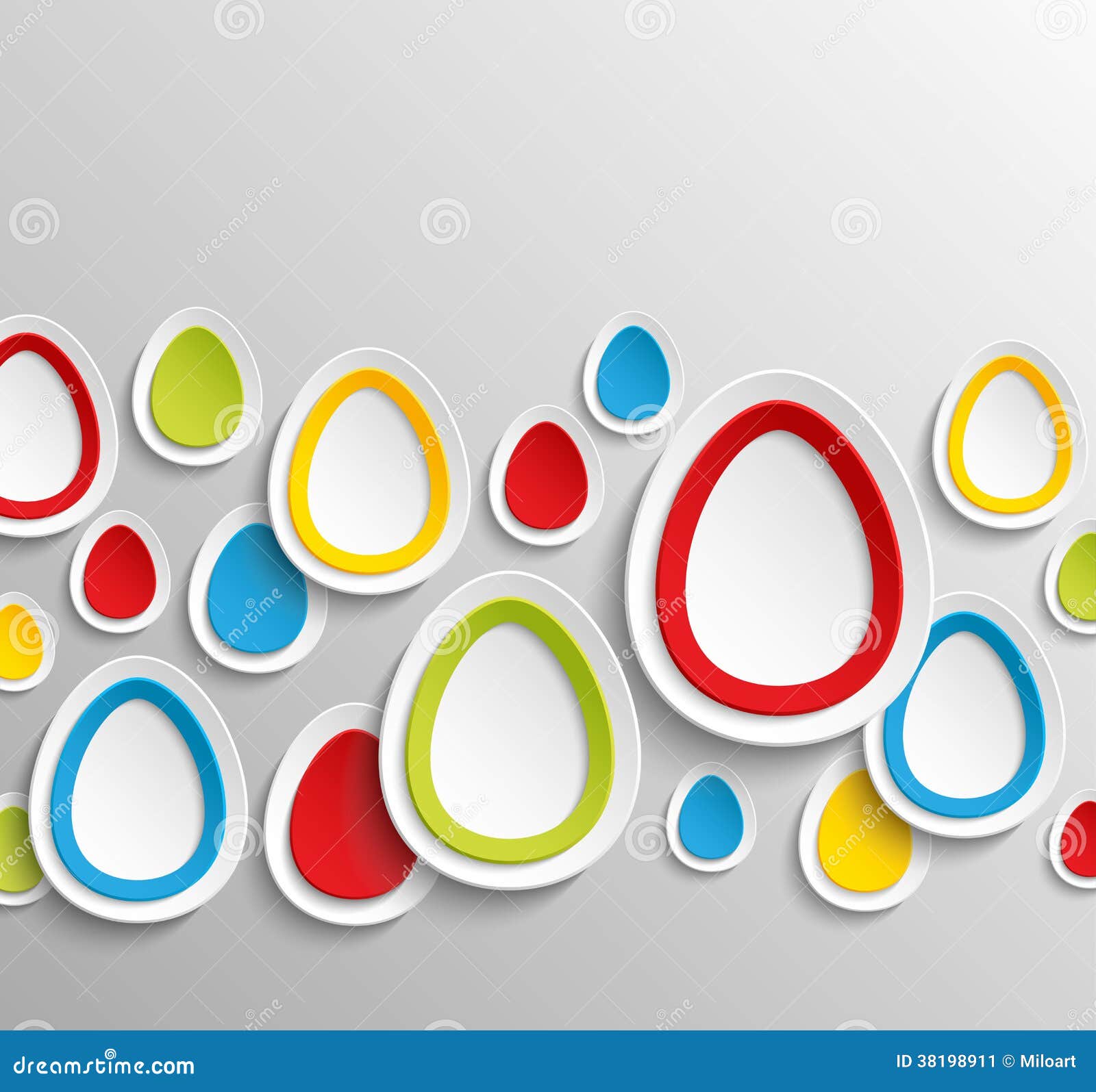 Easter Eggs Abstract Colorful Background. Stock Vector - Illustration ...