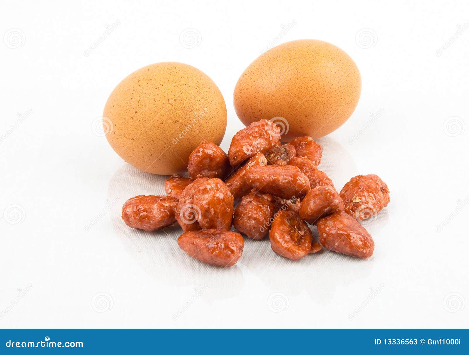 Easter eggs and almonds stock image. Image of food, traditional - 13336563