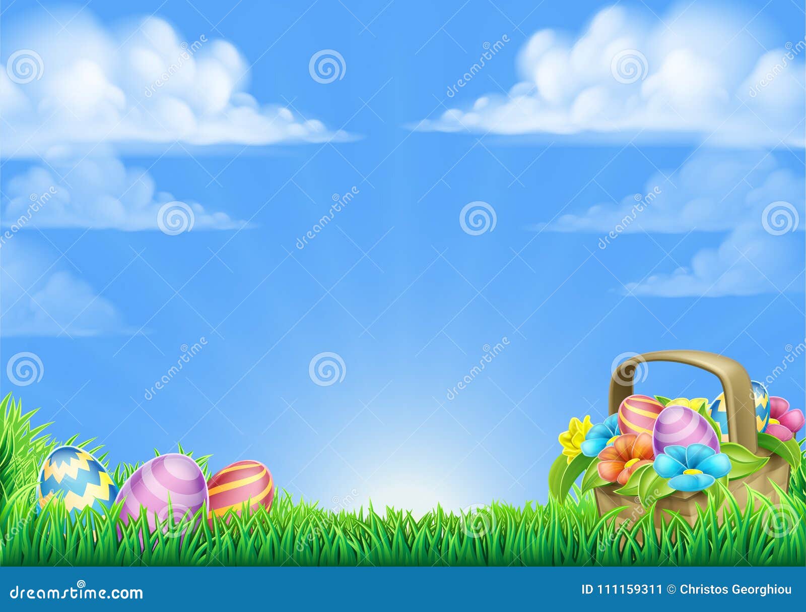 Background Easter Scene Stock Illustrations – 6,177 Background Easter ...