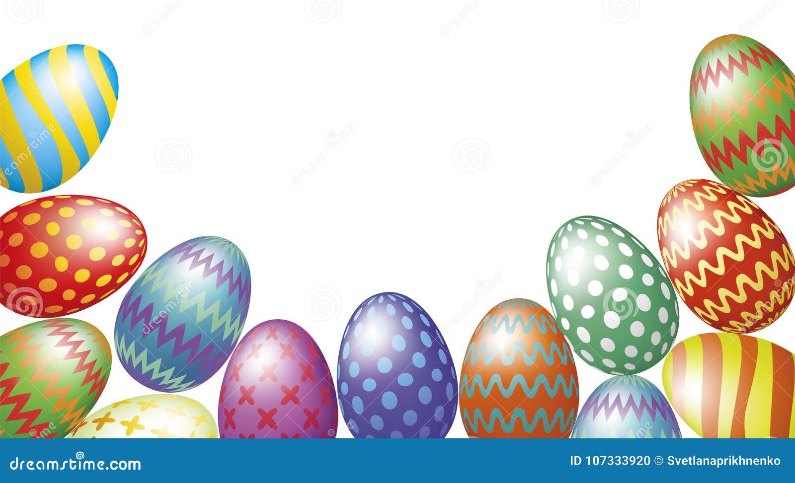 Easter Eggs Border