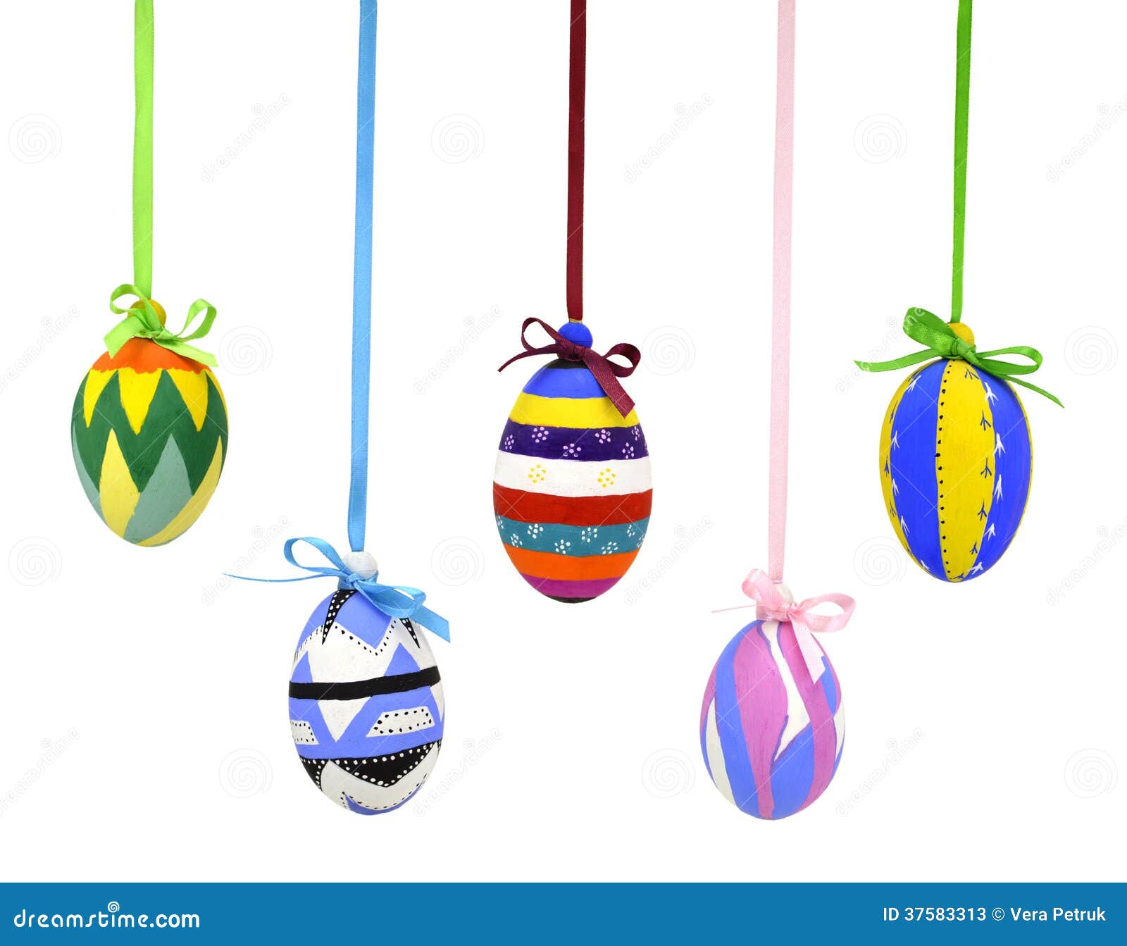 Easter Eggs with Bows on Lace Stock Image - Image of easter, drawing ...