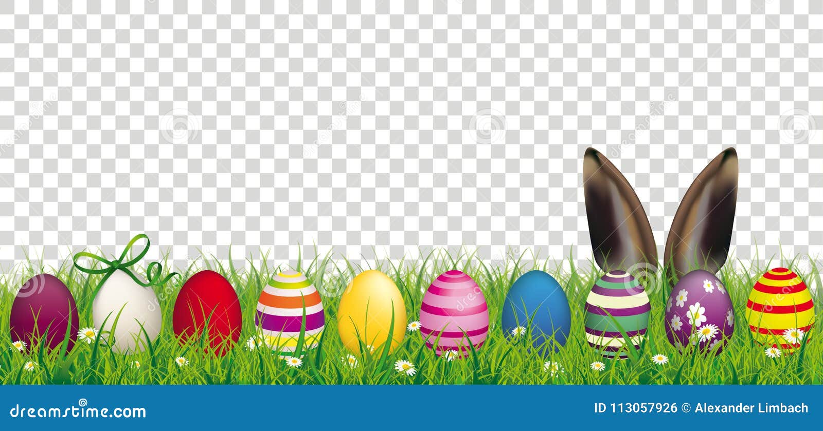 Eggs In The Grass Cartoon Vector | CartoonDealer.com #18444313