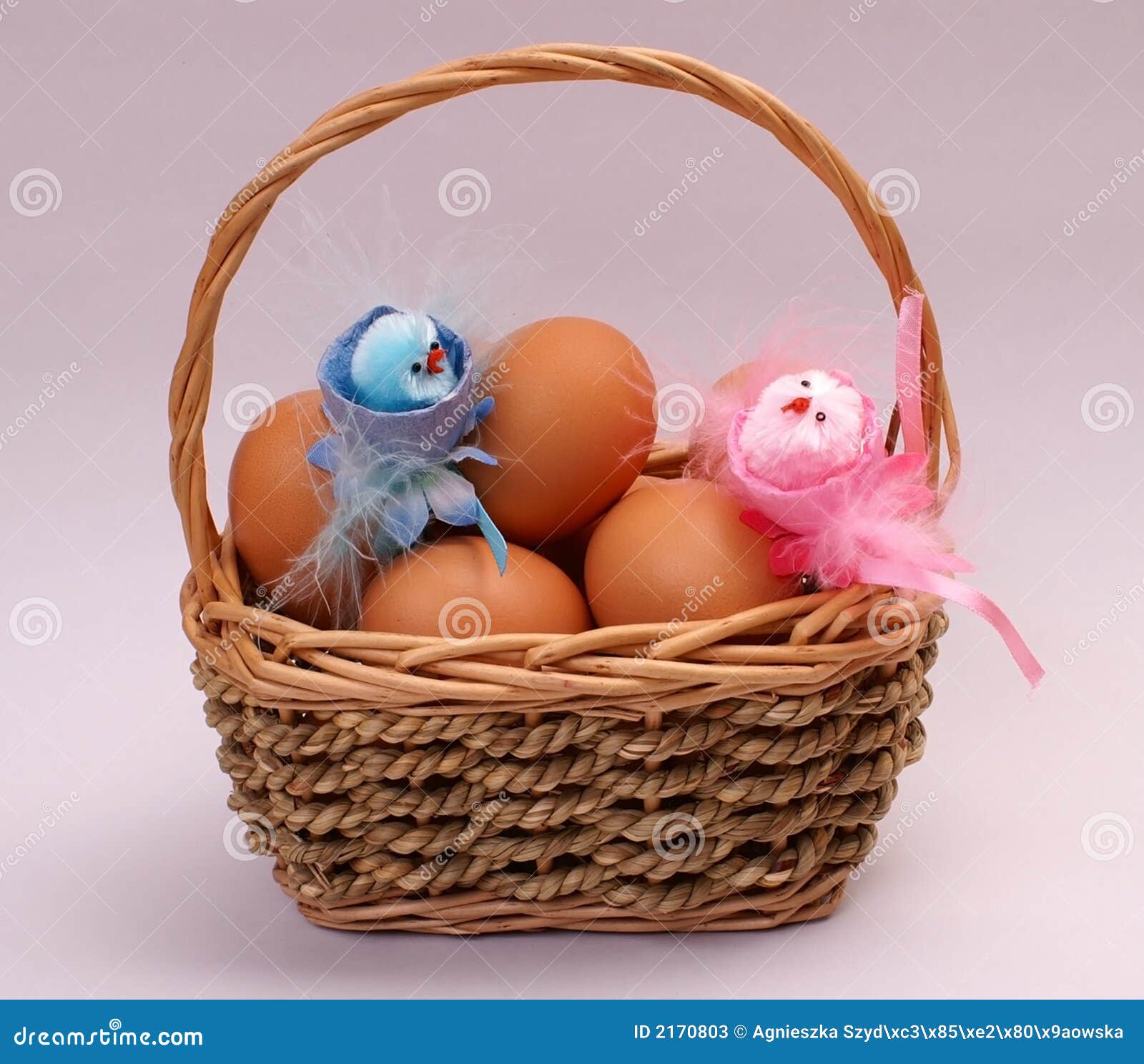 Easter eggs and chiken stock image. Image of blue, chicken - 2170803
