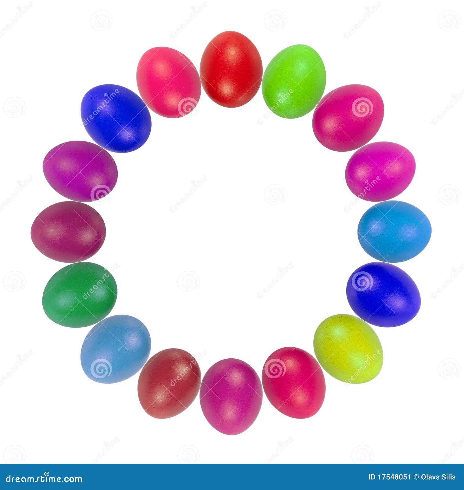 Easter eggs in a circle stock image. Image of holiday - 17548051