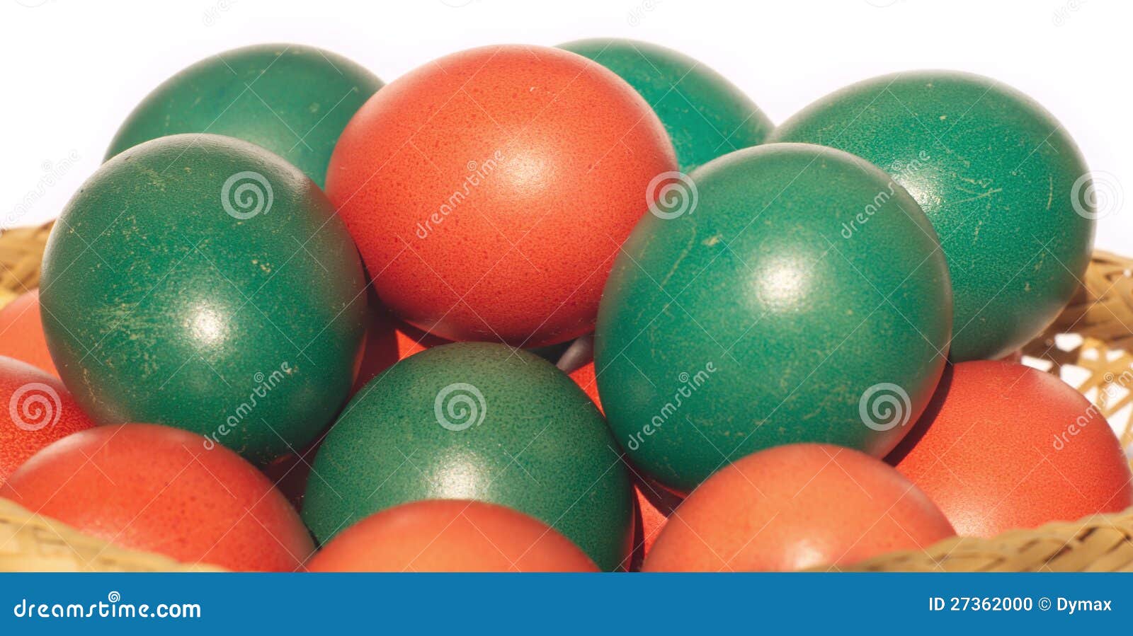 Easter Eggs with Color Painted Shells Closeup Stock Photo - Image of ...