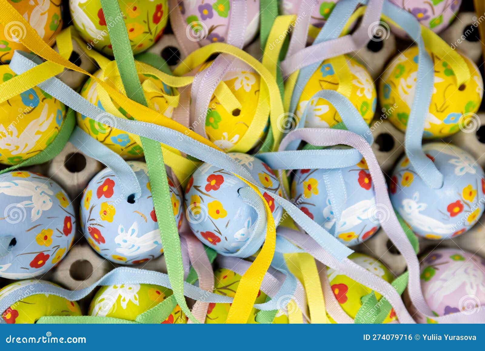Easter Eggs, Colored Festive Easter Eggs on the Fair Stock Photo ...