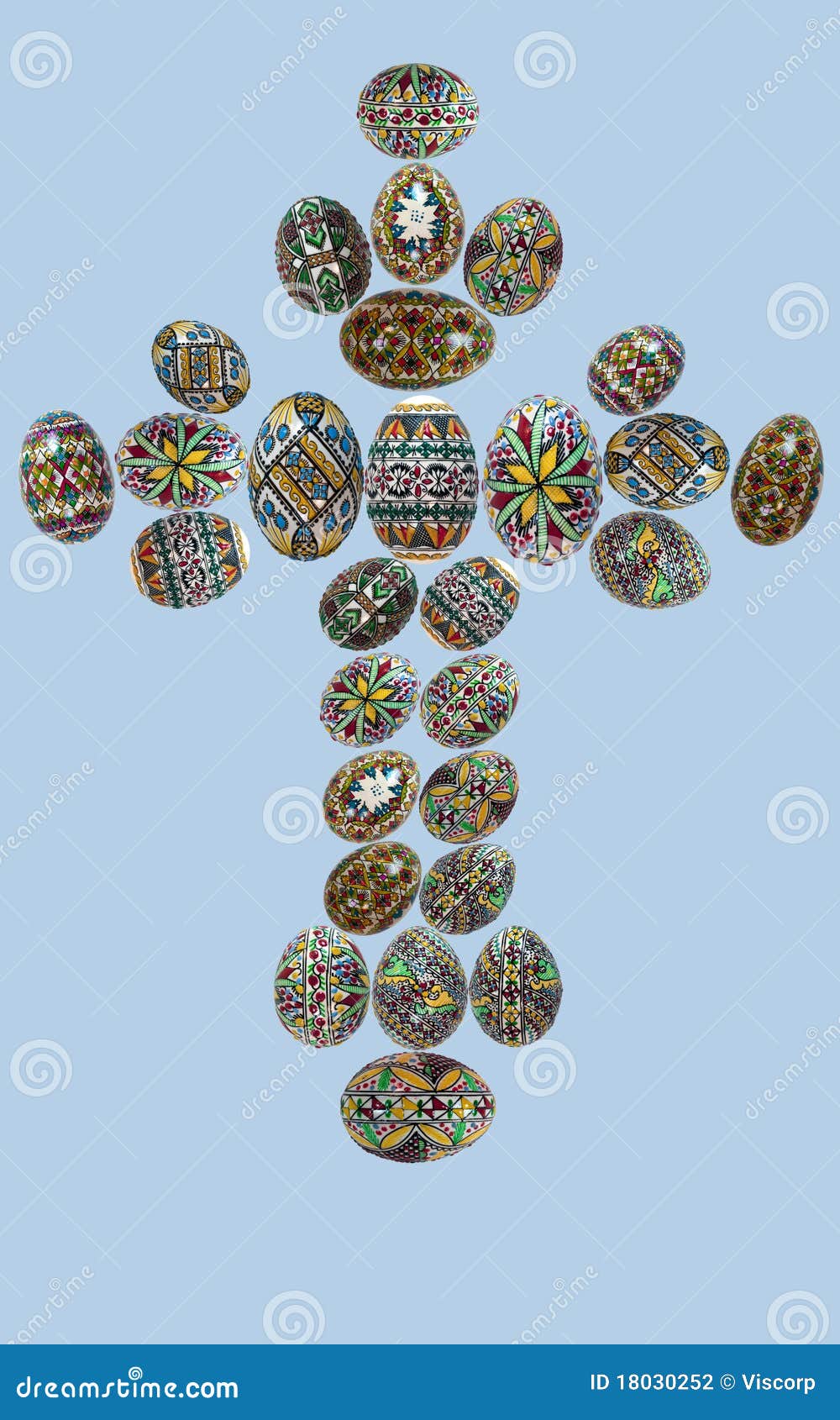 Easter eggs cross stock photo. Image of eggs, eggshell - 18030252