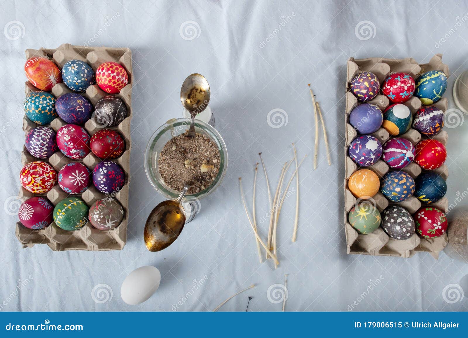 Easter Eggs from Germany Handmade with Wax Technique, Old Eastern ...
