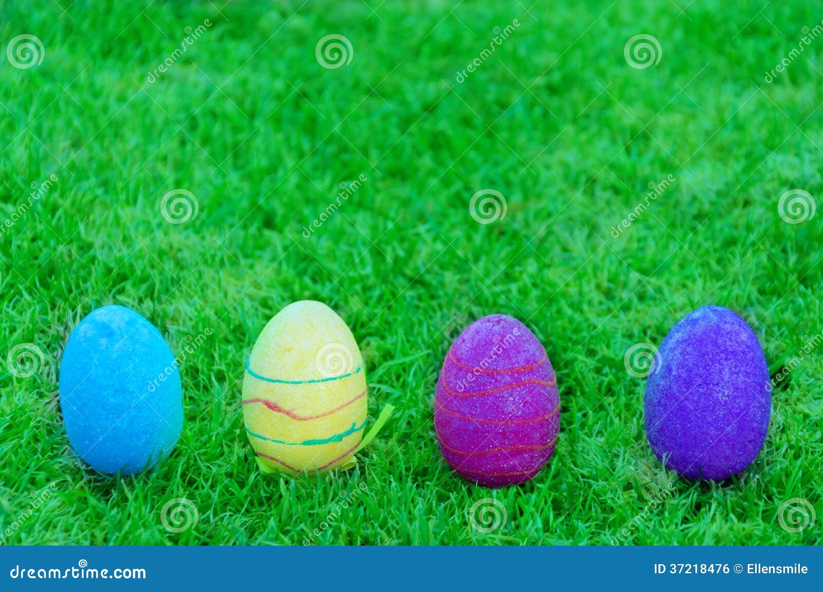 Easter eggs on the grass stock photo. Image of copy, sunlight - 37218476