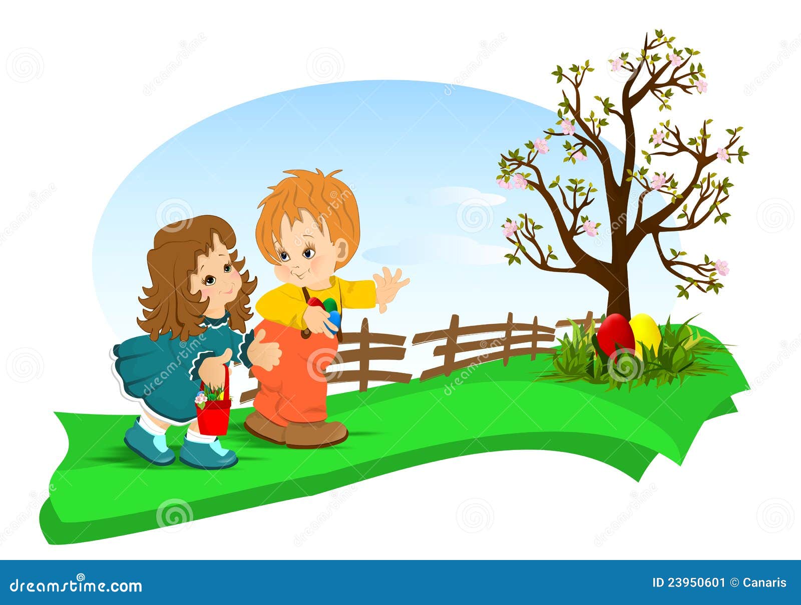 Easter Eggs Hunting, Cdr Vector Stock Vector - Illustration of looking ...