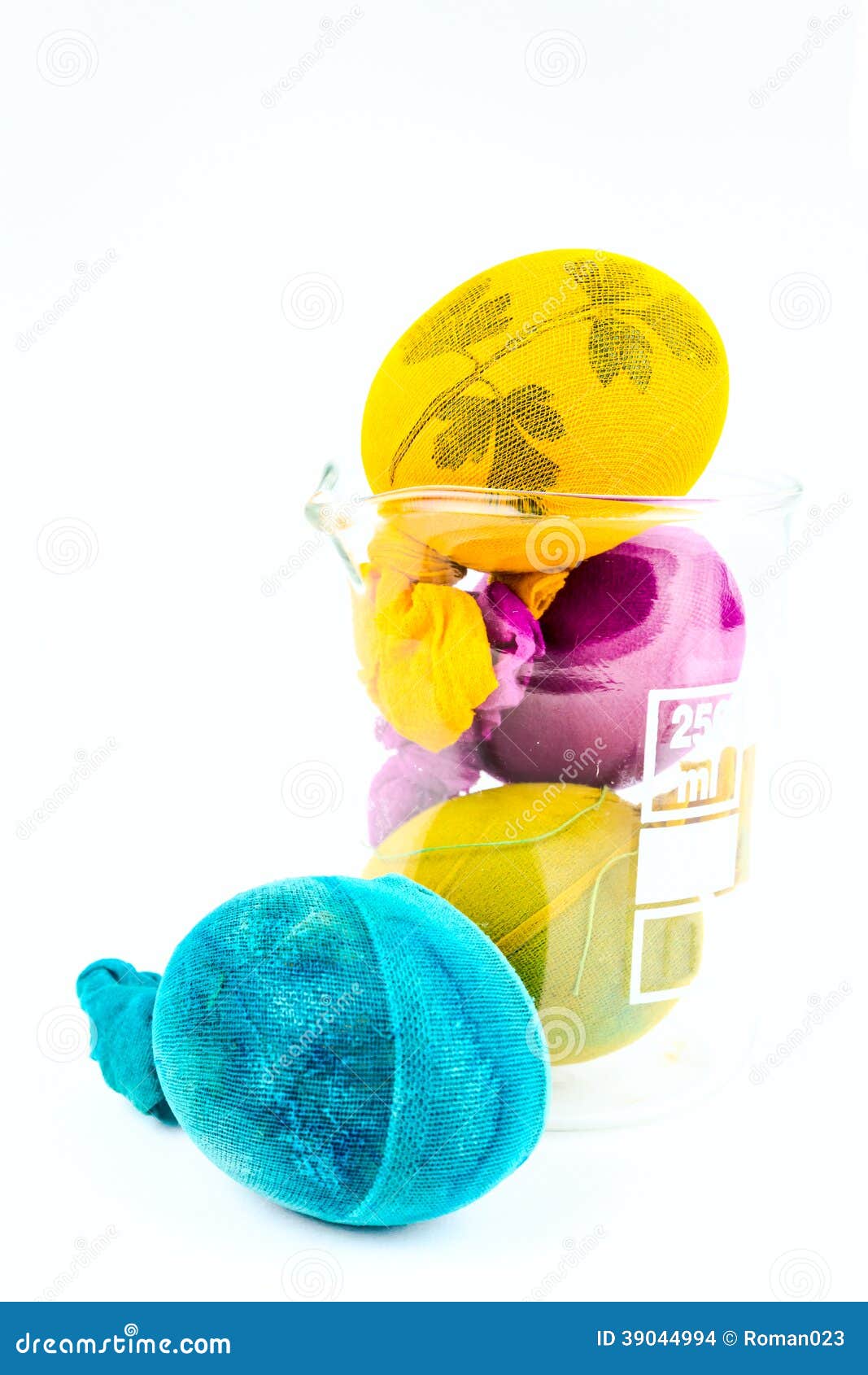Easter eggs in lab glass stock photo. Image of biotechnology - 39044994