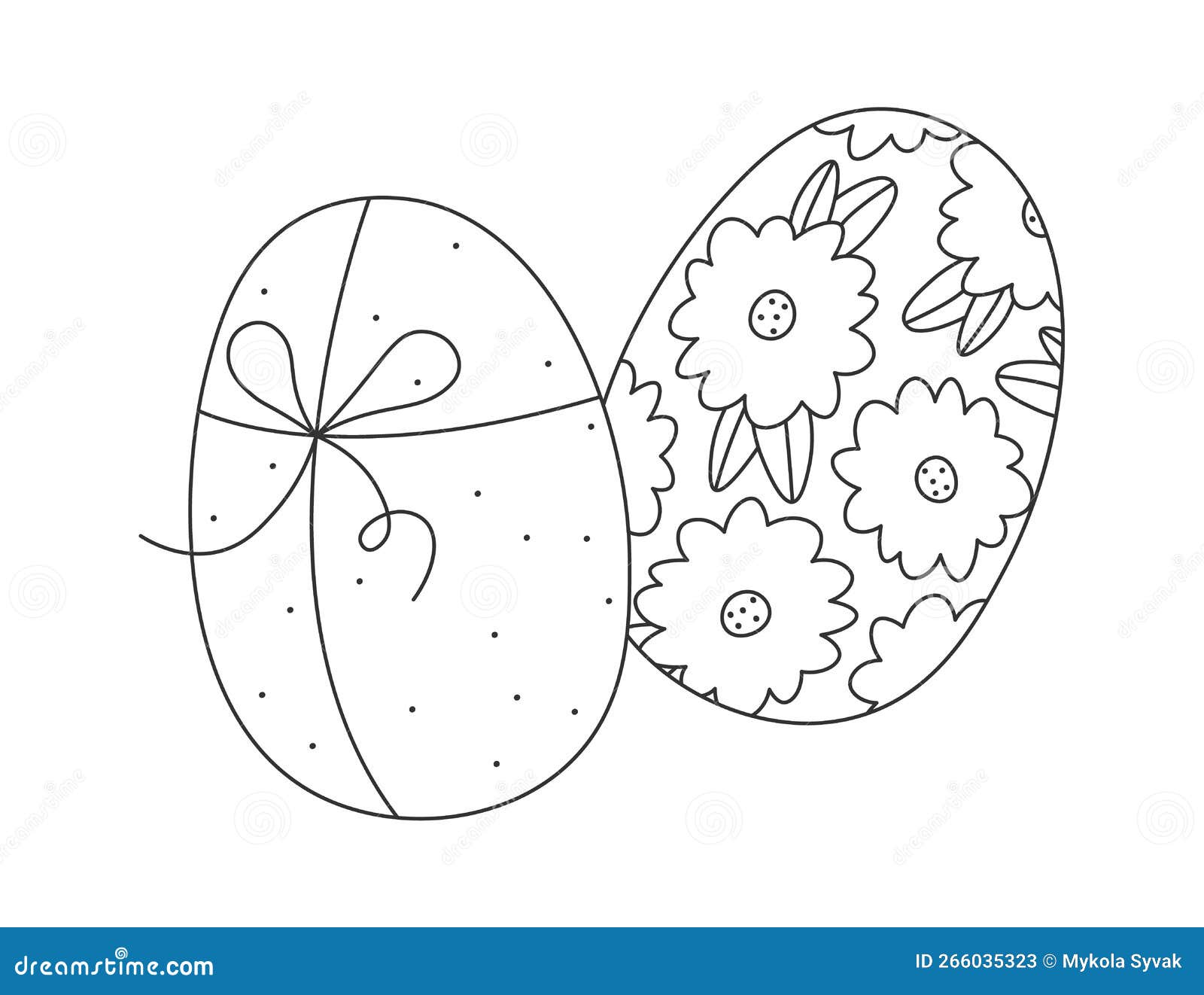 Easter Eggs Line Art Contemporary Design Stock Vector - Illustration of ...