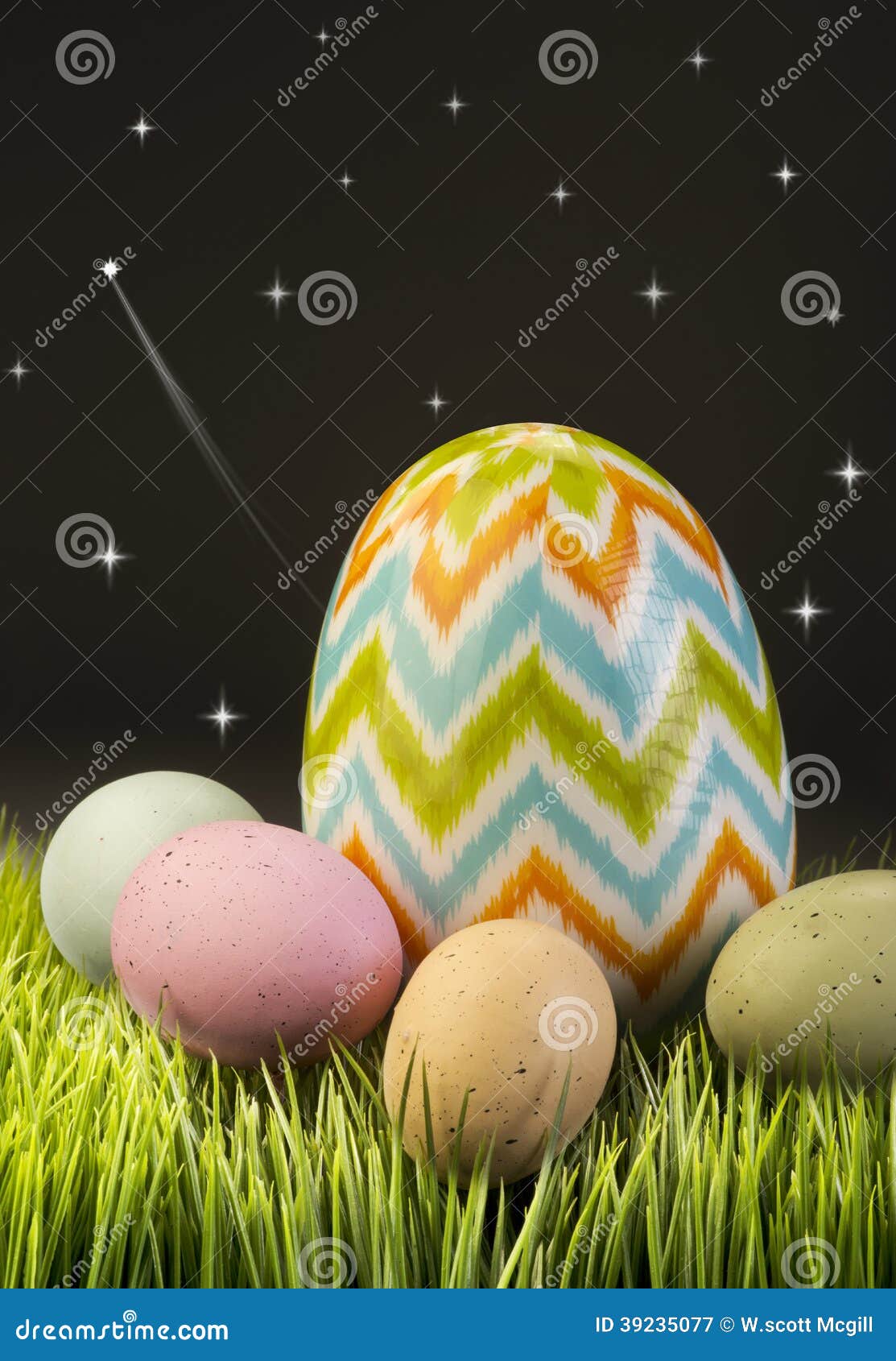 Easter Eggs at night. stock image. Image of sunday, bright - 39235077