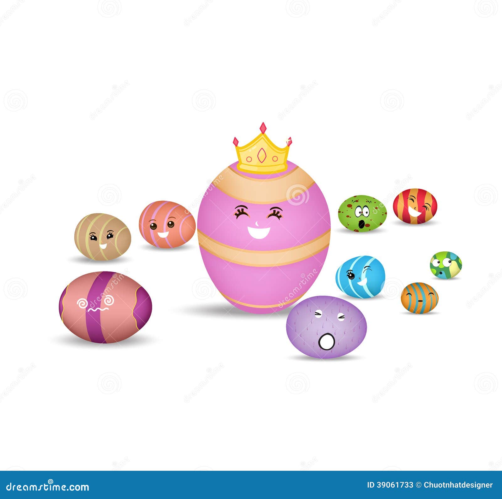 Easter Eggs, Princess Eggs stock vector. Illustration of flower - 39061733