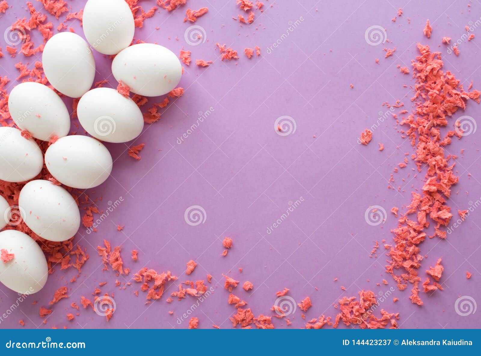 Easter Eggs on Purple Background. Stock Image - Image of celebrate ...
