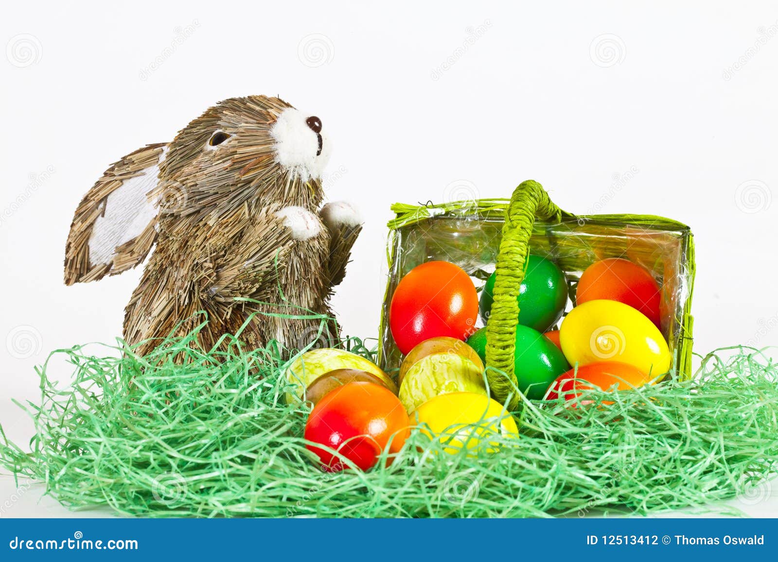 Easter Eggs with rabbit stock photo. Image of easter - 12513412