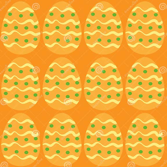 Easter Eggs Simple Seamless Pattern. Easter Eggs, Easter Symbol, Decorative Vector Elements ...
